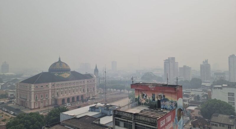 Fumaça na Amazônia é registrada em satélite da Nasa